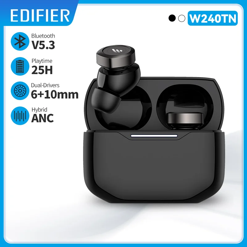 Edifier-W240TN-ANC-True-Wireless-Earbuds-Bluetooth-Earphone-Dual ...