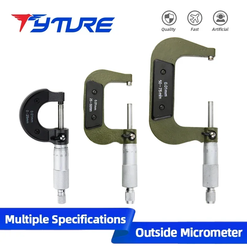 External Micrometer Set Outside Micrometer Micro Meter Mechanical ...