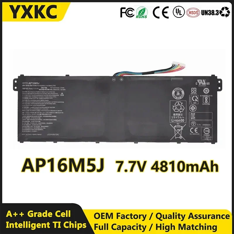 YXKC AP16M5J OEM Notebook laptop Battery For ACER Aspire 3 A314-31 A315 ...