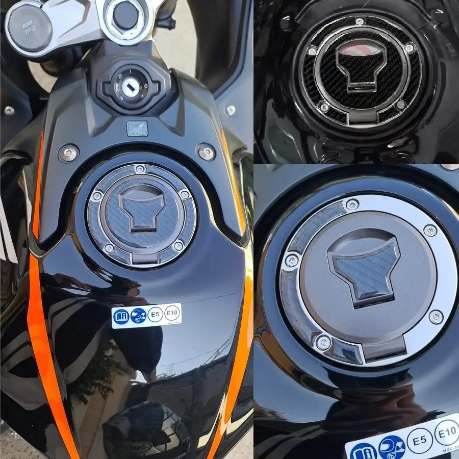 3D carbon brazing oil tank cover sticker For HONDA CB650F CM500 CB650R ...