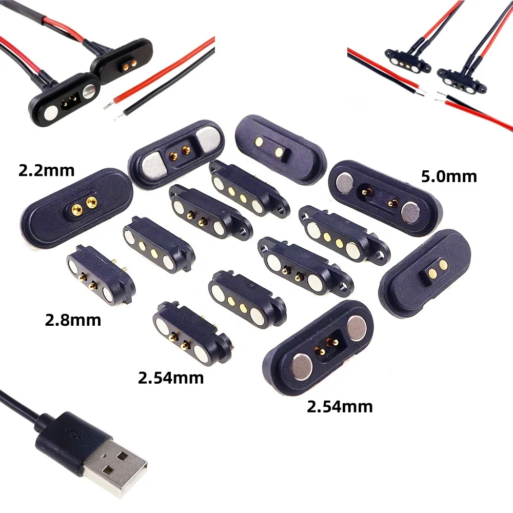 1-3-5-Pcs-2A12V-Magnetic-PogoPin-Connector-2Pin-Male-Female-2-54-2-8-4.jpg