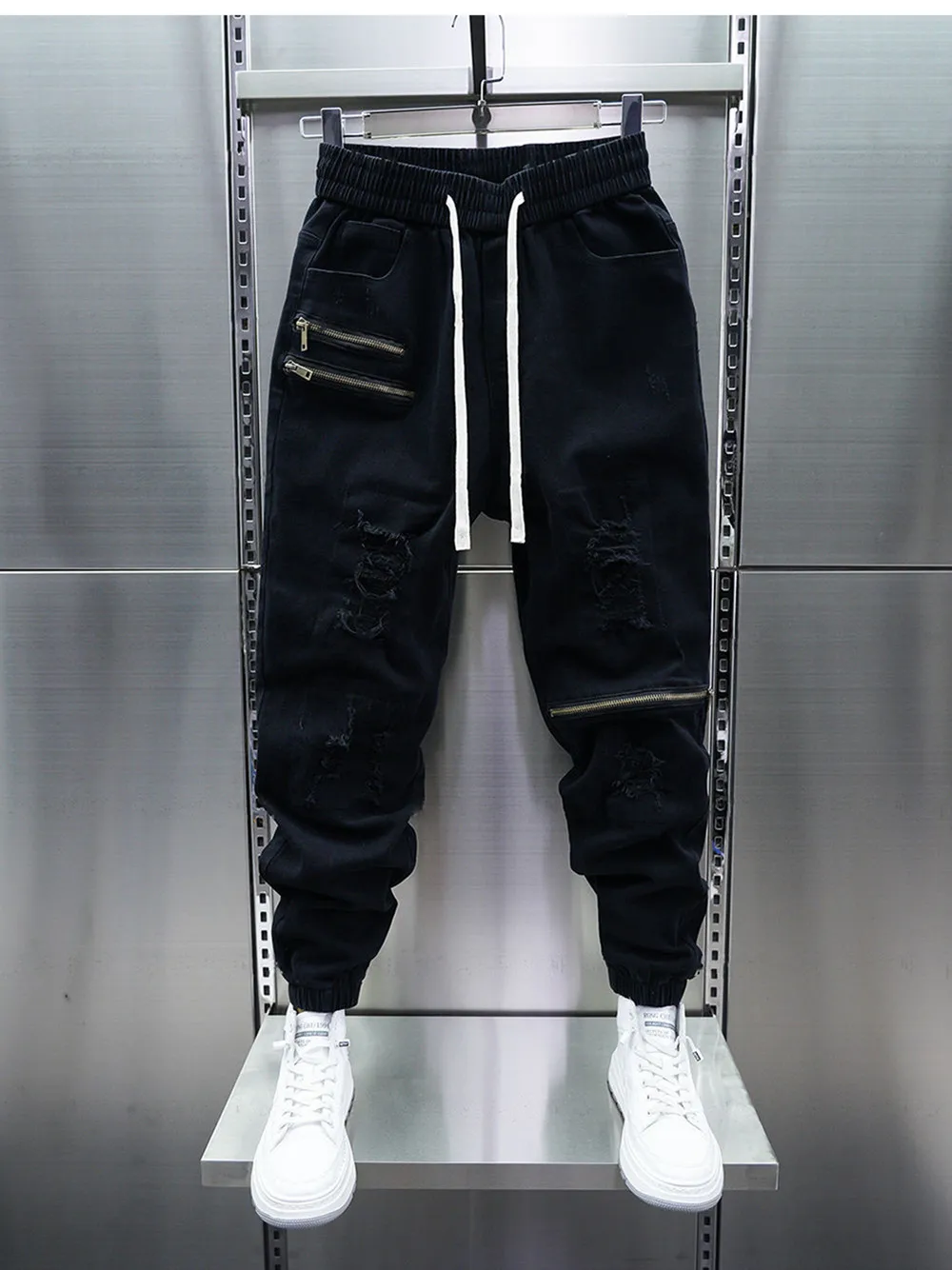 Multi-zip-Hip-hop-Sweatpants-Fashion-Street-Harem-Pants-Luxury-Brand ...