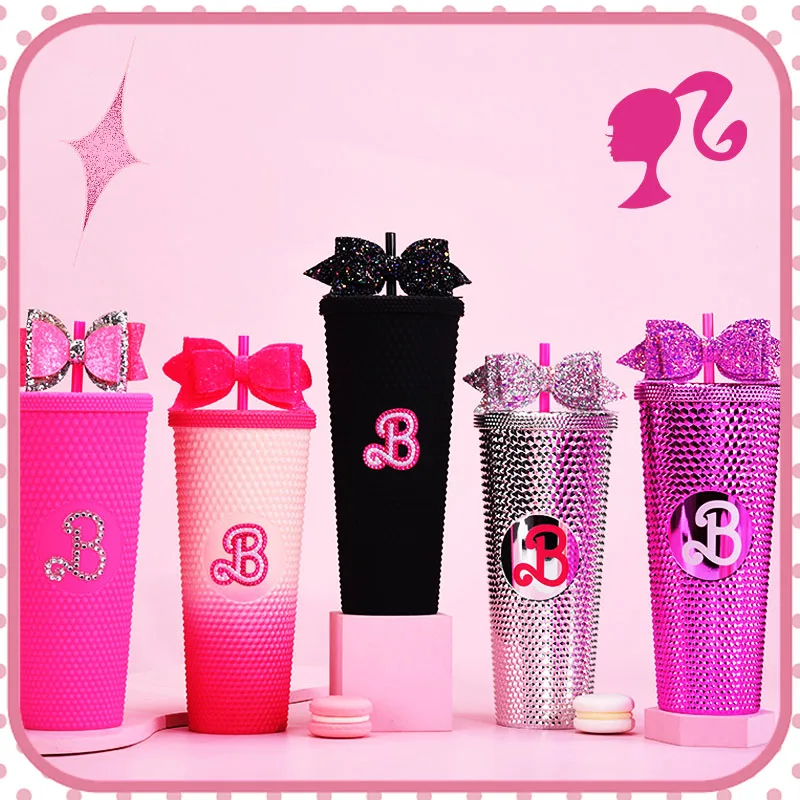Barbie-710-Cups-Kawaii-Movie-Watercups-Portable-Delicate-Stylish-Straw ...