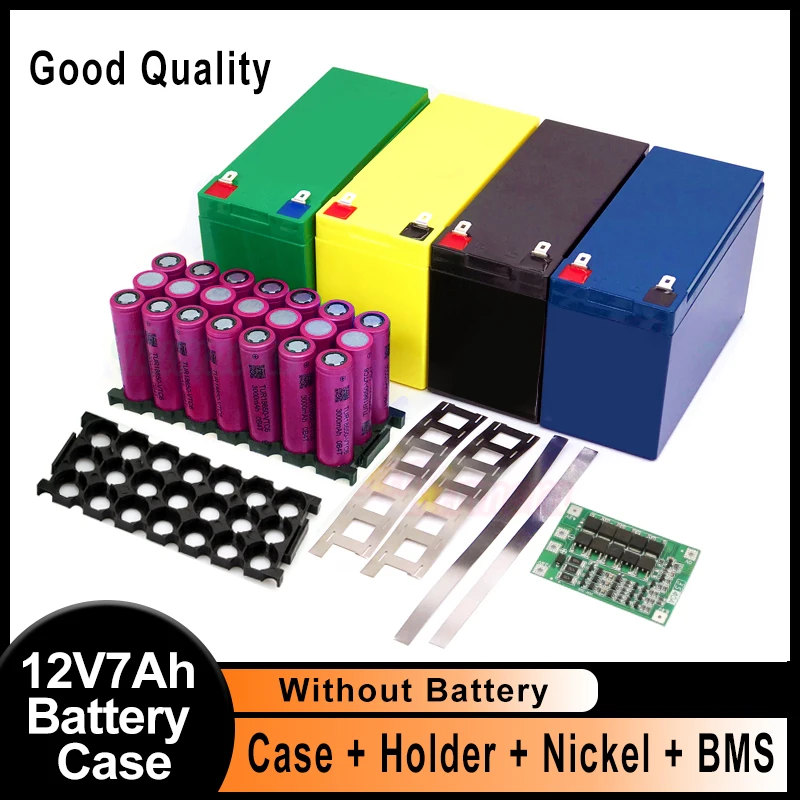 12V 7Ah Battery Case Fit 21PCS 18650 Cells 12V7Ah Empty Box 3*7 Holder ...