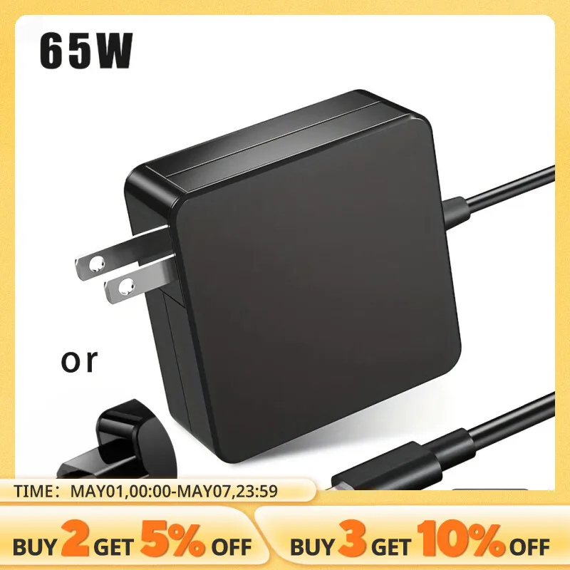 Newest-65W-Max-60W-45w-USB-C-Type-C-Phone-Laptop-Charger-Power-Adapter ...