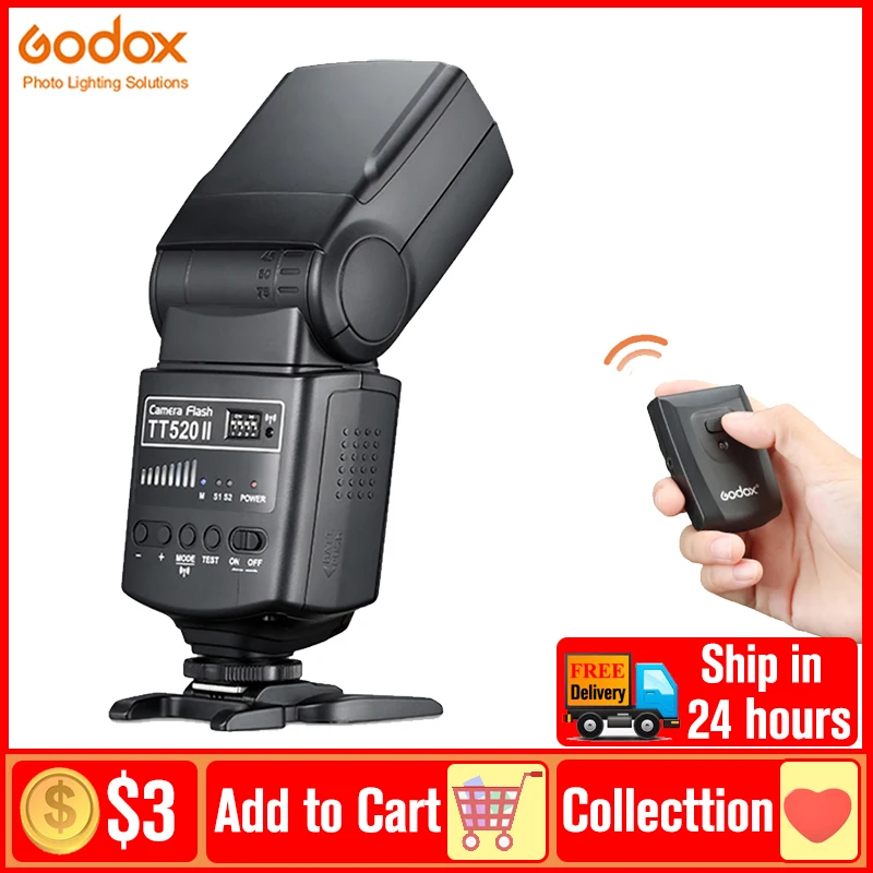 Godox-TT520II-TT520-II-Camera-Flash-with-Build-in-433MHz-Wireless ...