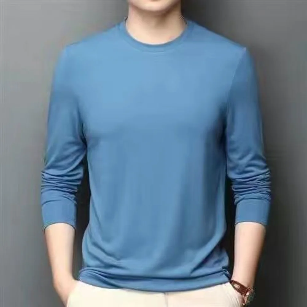 autumn-winter-modal-Luxury-Men-s-Long-Sleeve-Tee-with-Moisture-Wicking ...
