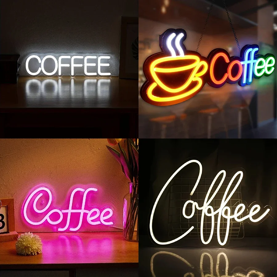 Accesorios-de-letrero-de-ne-n-para-cafeter-a-letrero-Led-moderno-para ...