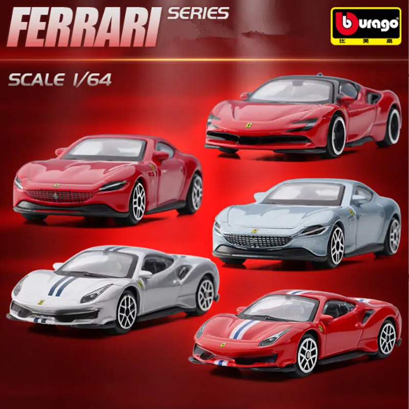 Bburago-1-64-Ferrari-LaFerrari-F40-F50-F12-TDF-SF90-ROMA-488-Alloy ...