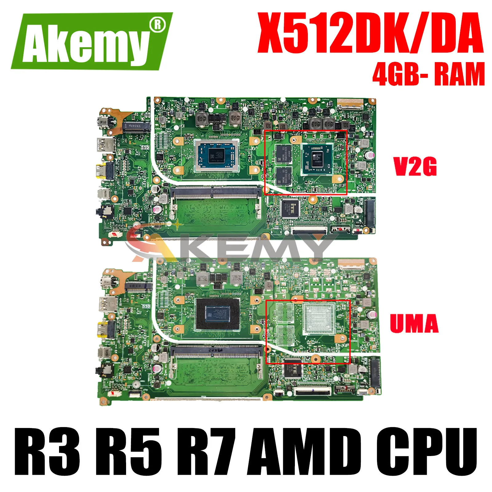 Akemy-X512DA-X512DK-Mainboard-For-ASUS-Vivobook-F512D-A512DA-A512DK ...