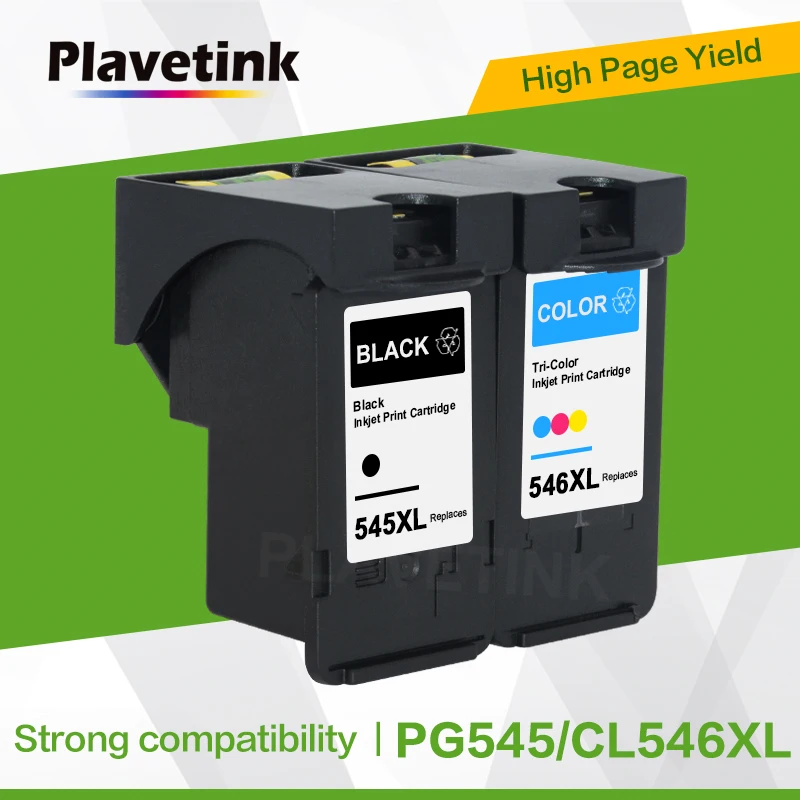 Plavetink 1-4 pcs PG545 XL CL 546 Ink Catridge Black For Canon MG2500 ...