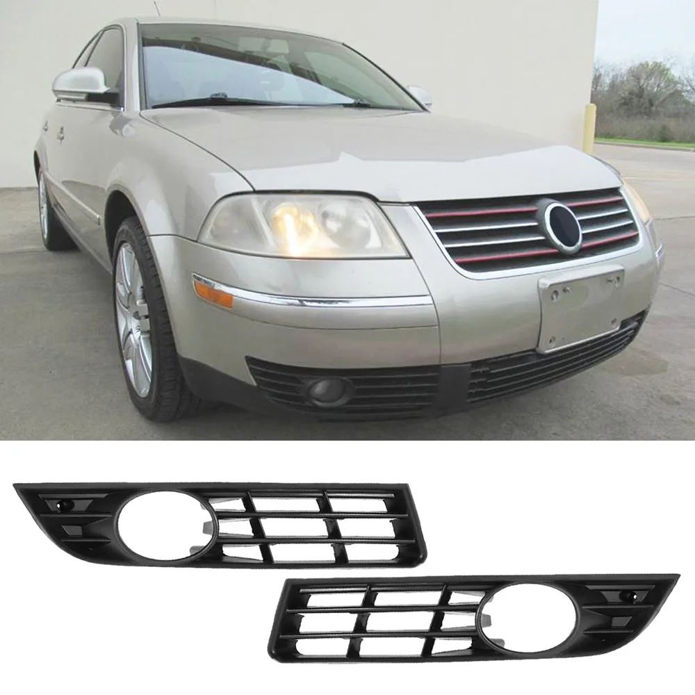 Front Bumper Lower Grille Fog Light Lamp Cover For Volkswagen Passat B6 ...