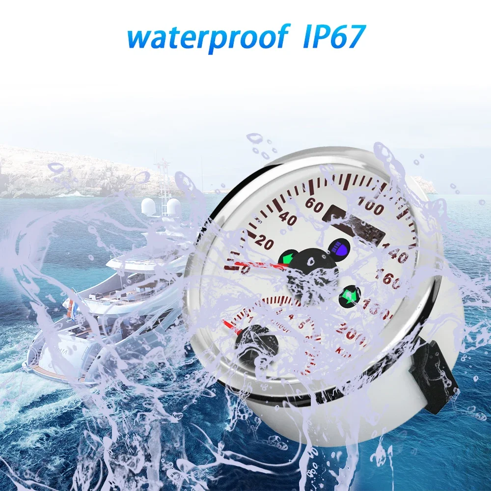 Waterproof-Marine-85mm-GPS-Speedometer-0-200km-h-with-Tachometer-0 ...