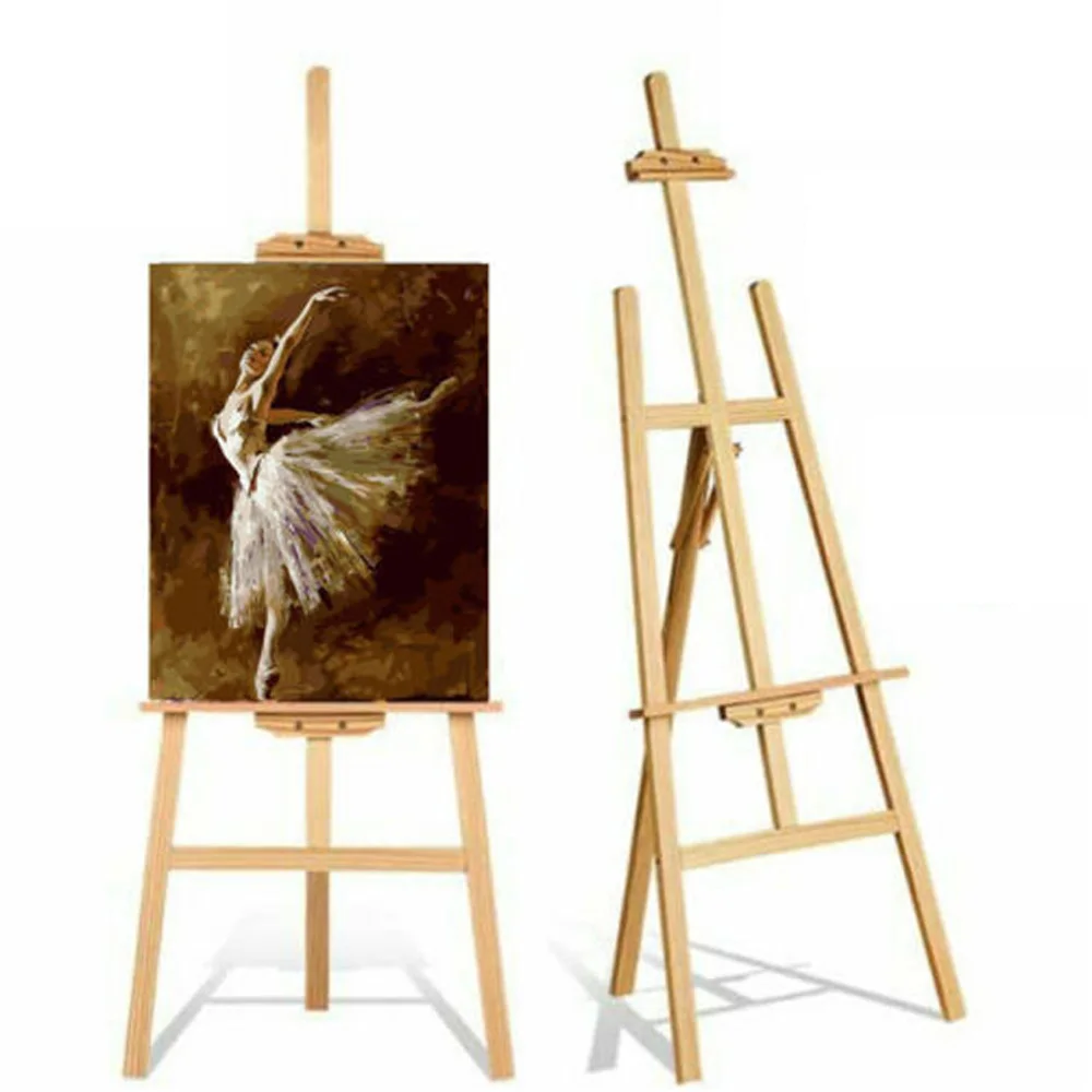 Studio-Easel-Wooden-A-Frame-Folding-Pine-Wood-Artist-Art-Craft ...