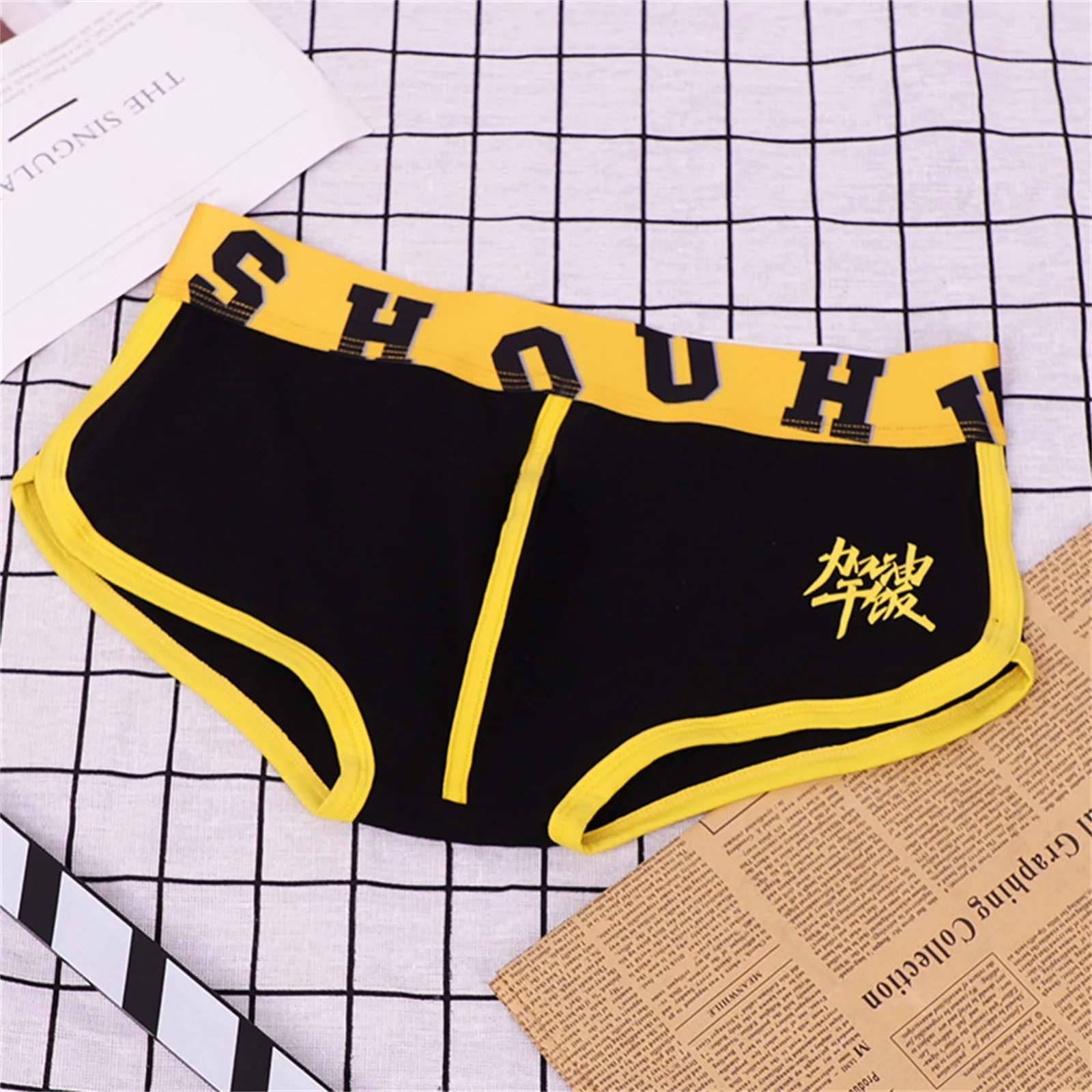 Men-s-Soft-Briefs-Underpants-Trend-Printed-Patchwork-Knickers-Shorts ...