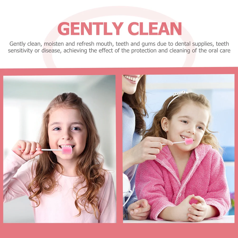 Swabs Oral Sponge Toothbrushes Cleaning Swab Dental Care Disposable ...