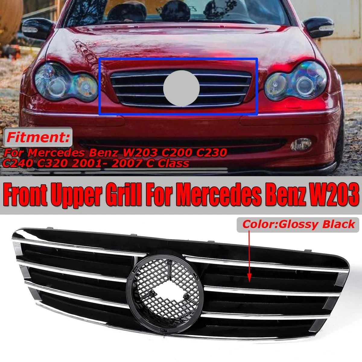 Mercedes W 203 Go-Pats - Ejilla De Paachoques Delanteo Eemplazo Paa ...