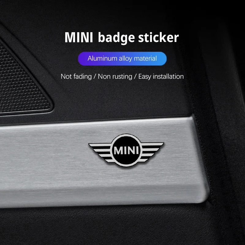 5Pcs/10Pcs Mini Aluminum Car Decorative Stickers For MINI Cooper R56 ...