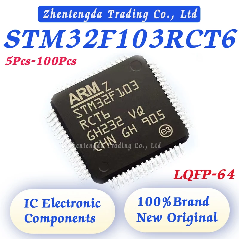 5PCS-100PCS-STM32F103RCT6-STM32F103R-STM32F103-STM32F-STM32-STM-IC-Chip ...