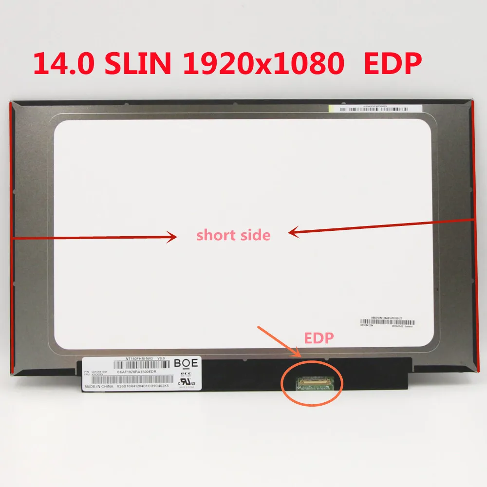 B140HTN02.0 Fit NT140FHM N43 NT140FHM N44 N32 N45 N140HGA EA1 14.0 ...