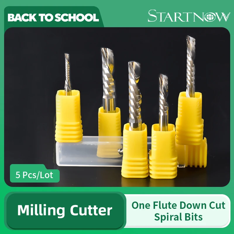 Startnow-5Pcs-lot-Milling-Cutter-Carbide-Tungsten-Down-Cut-One-Flute ...