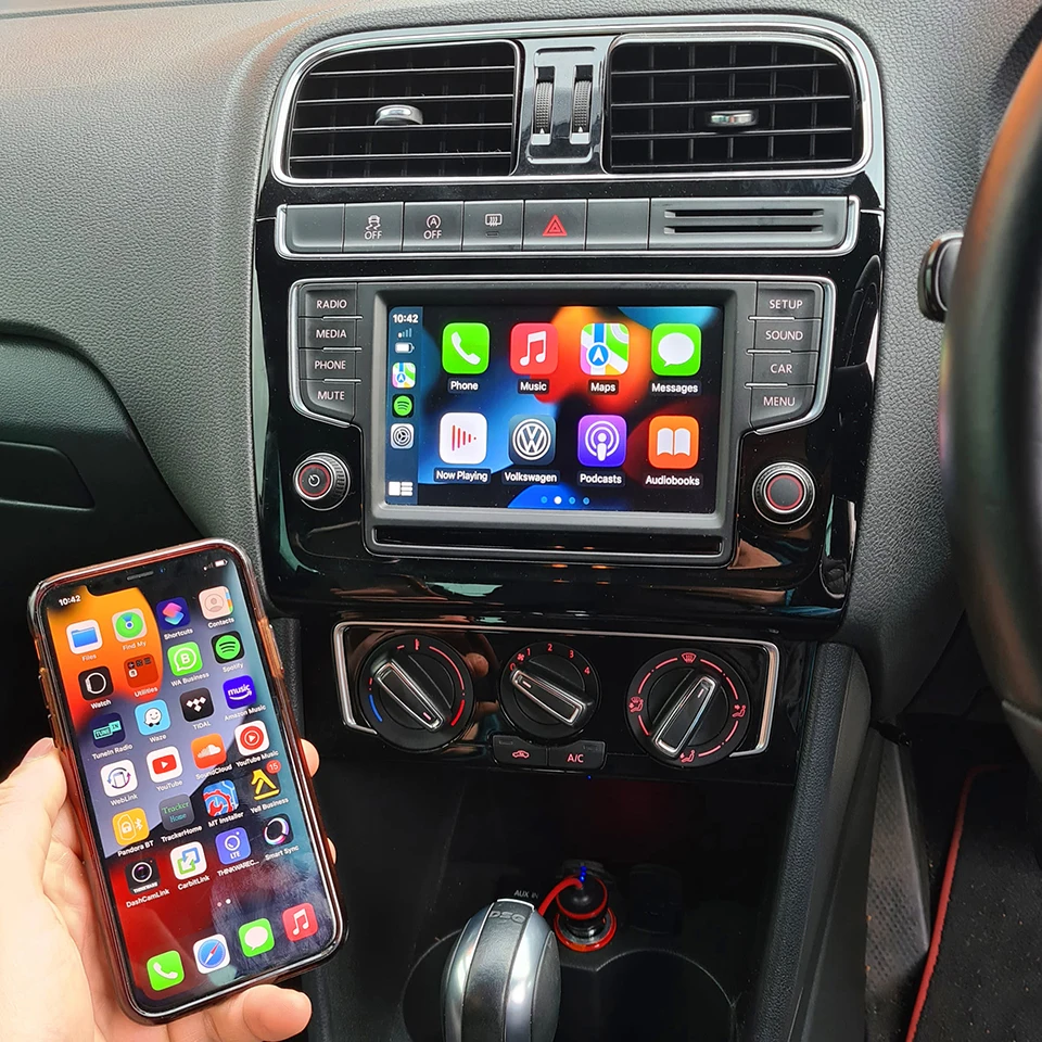 무선 애플 카플레이 안드로이드 오토 카 비디오 인터페이스, VW MIB 1/MIB 2 GTI Golf MK7 Passat ...