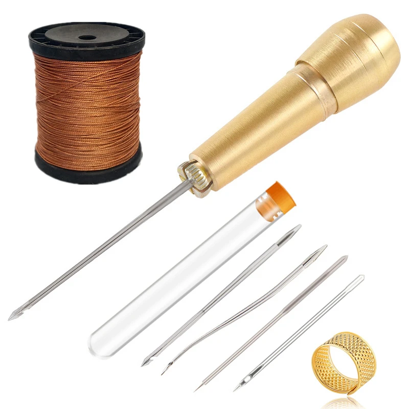 Leather Craft Tool Awl Needle - Leather Sewing Kit Diy Awl Needle ...