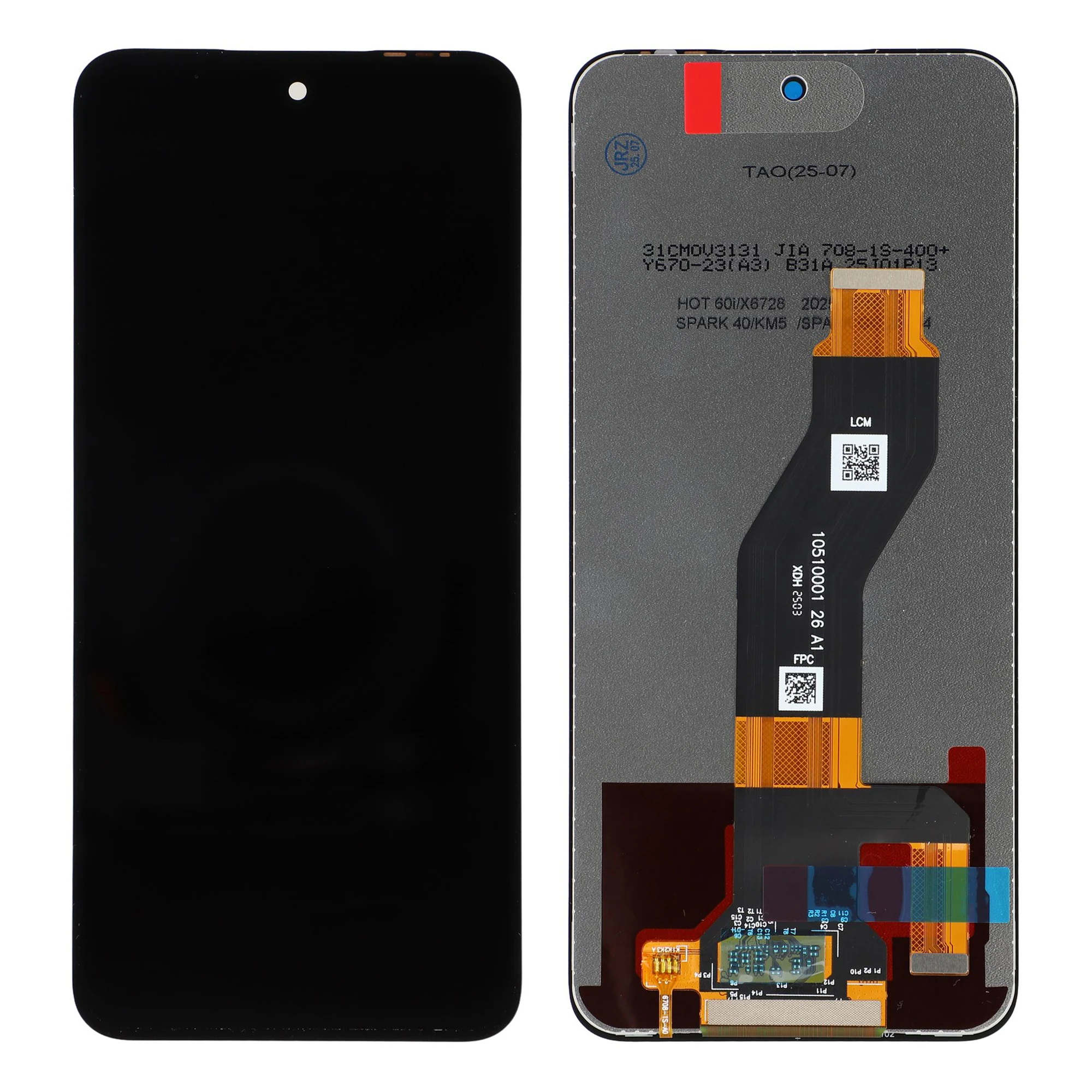 For Infinix Hot 60i 4G X6728 X6728B Grade C LCD Screen and Digitizer ...