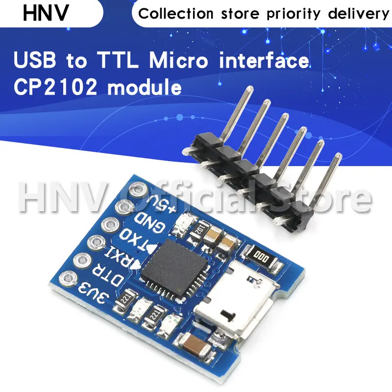 Cjmcu Cp2102 Micro Usb To Uart Ttl Module 6pin Serial Converter Uart ...