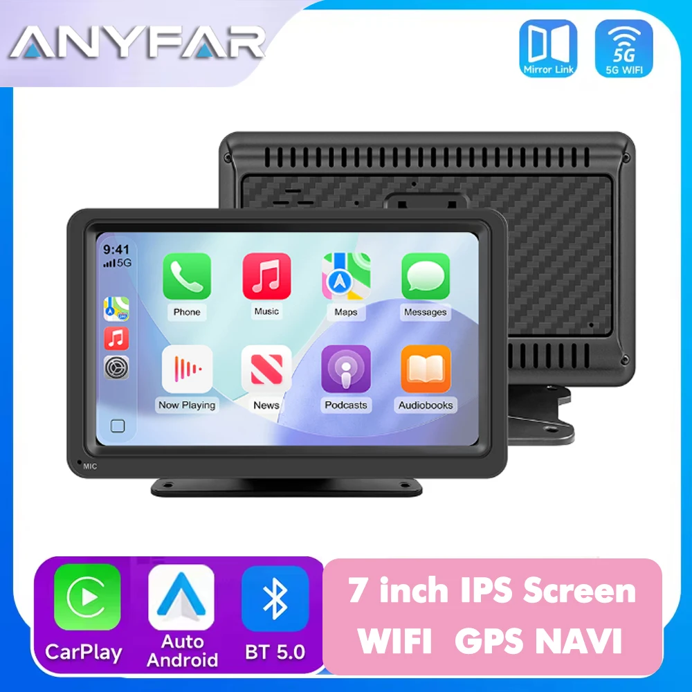 7inch Car Radio Multimedia Universal Video Player Wireless Carplay GPS ...