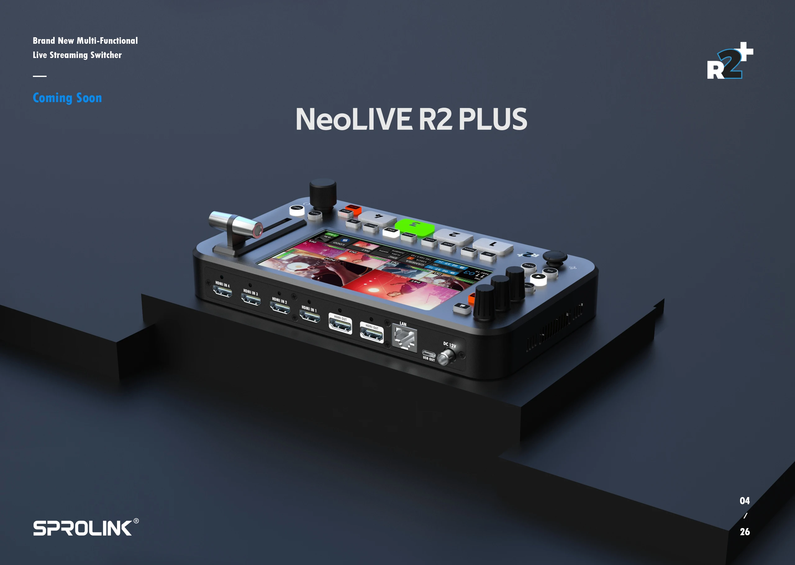 SPROLINK-NEOLIVE-R2-Plus-Mixer-Switcher-Video-Multi-Cameras-4x-HDMI-Mixer-Inputs-Video-Capture ...