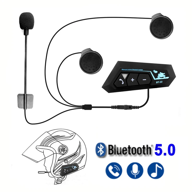 Bluetooth-5-0-Motor-Helmet-Headset-Wireless-Handsfree-Stereo-Earphone-Motorcycle-Headphones-MP3 ...