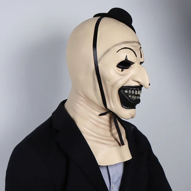 Horror Bloody Terrifier Art The Clown Mask Cosplay Funny Evil Joker Hat ...