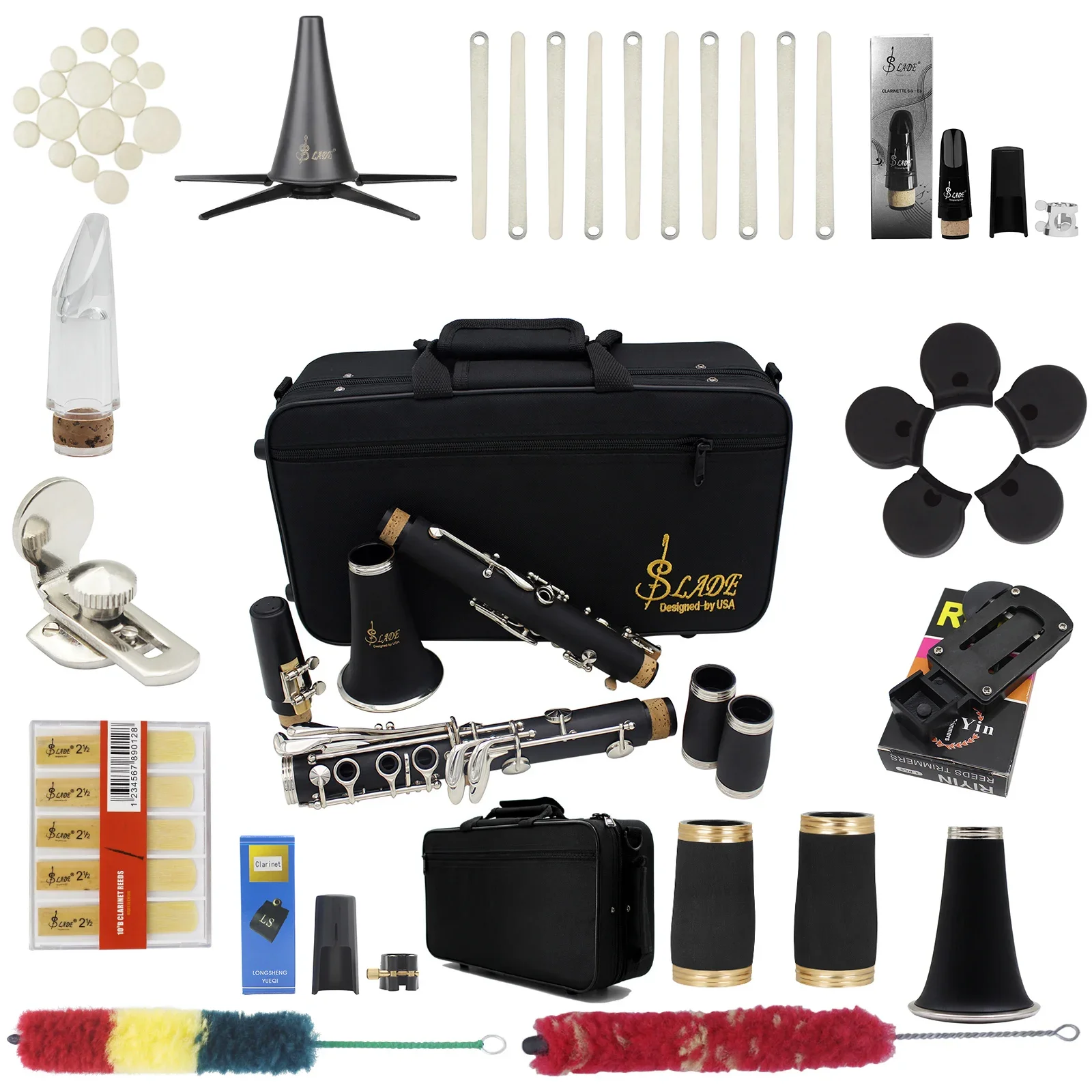 Kit Completo para Clarinete Bb com 17 Teclas: Acessórios Essenciais ...