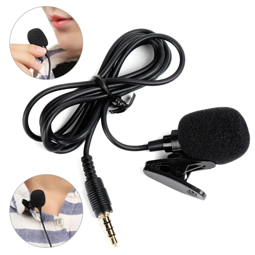 Portable-Mini-3-5mm-Jack-Lavalier-Tie-Clip-Microphone-for-Phones-Tablet ...