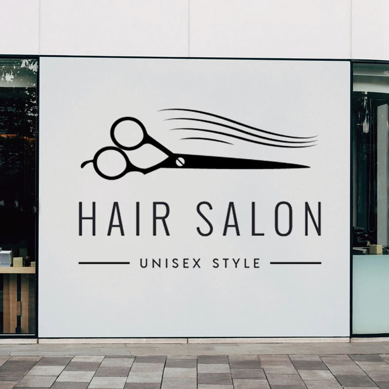 Stylist-Hair-Salon-Vinyl-Wall-Decal-Hairdresser-Barber-Shop-Window-Door ...
