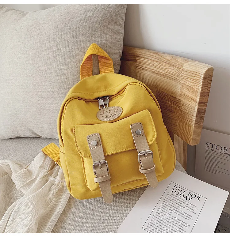 Mochila escolar pequeña de estilo Simple para niños y niñas, bolso de ...