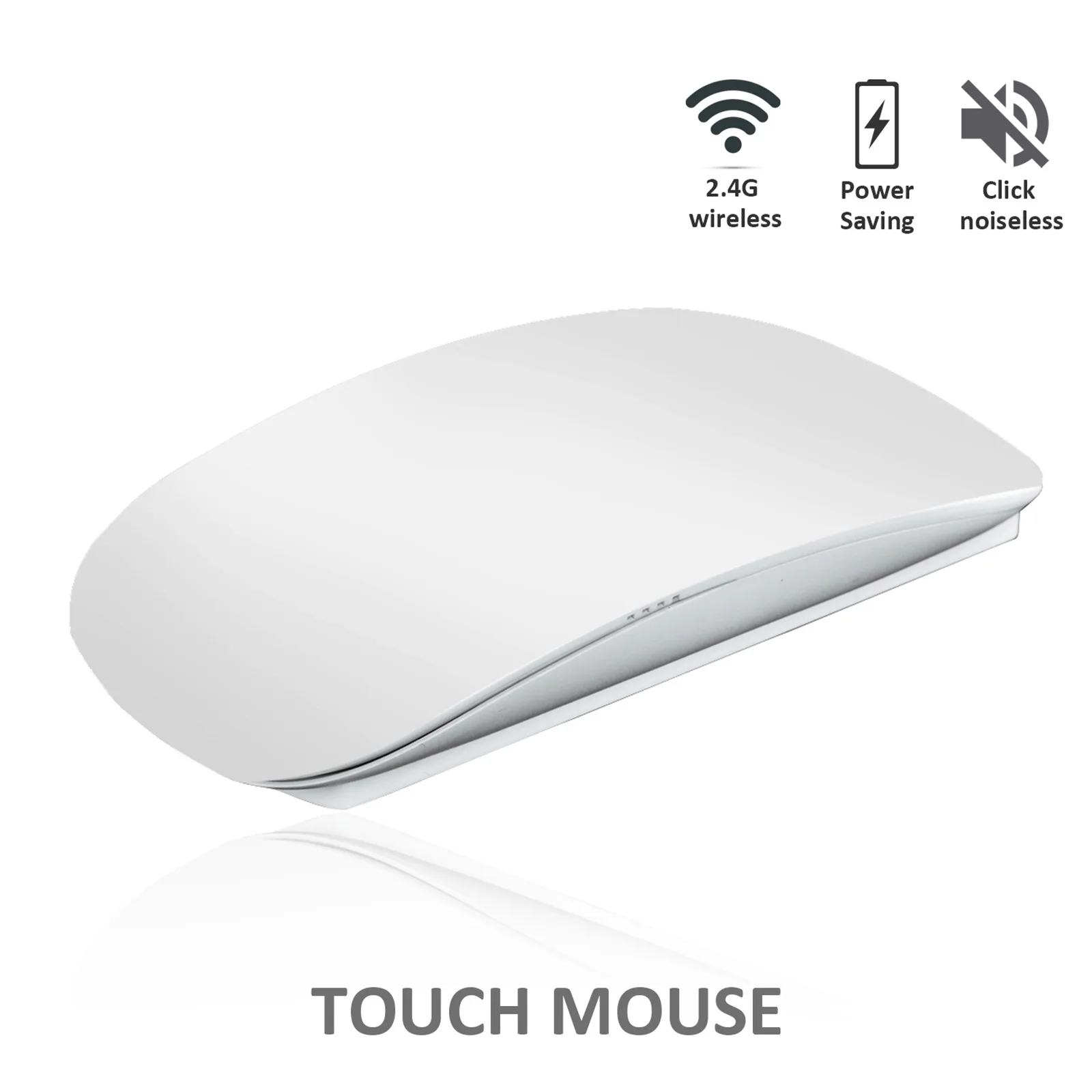 Touch-Mouse-Wireless-2-4G-Bluetooth-Silent-Mause-Multi-System-Universa ...