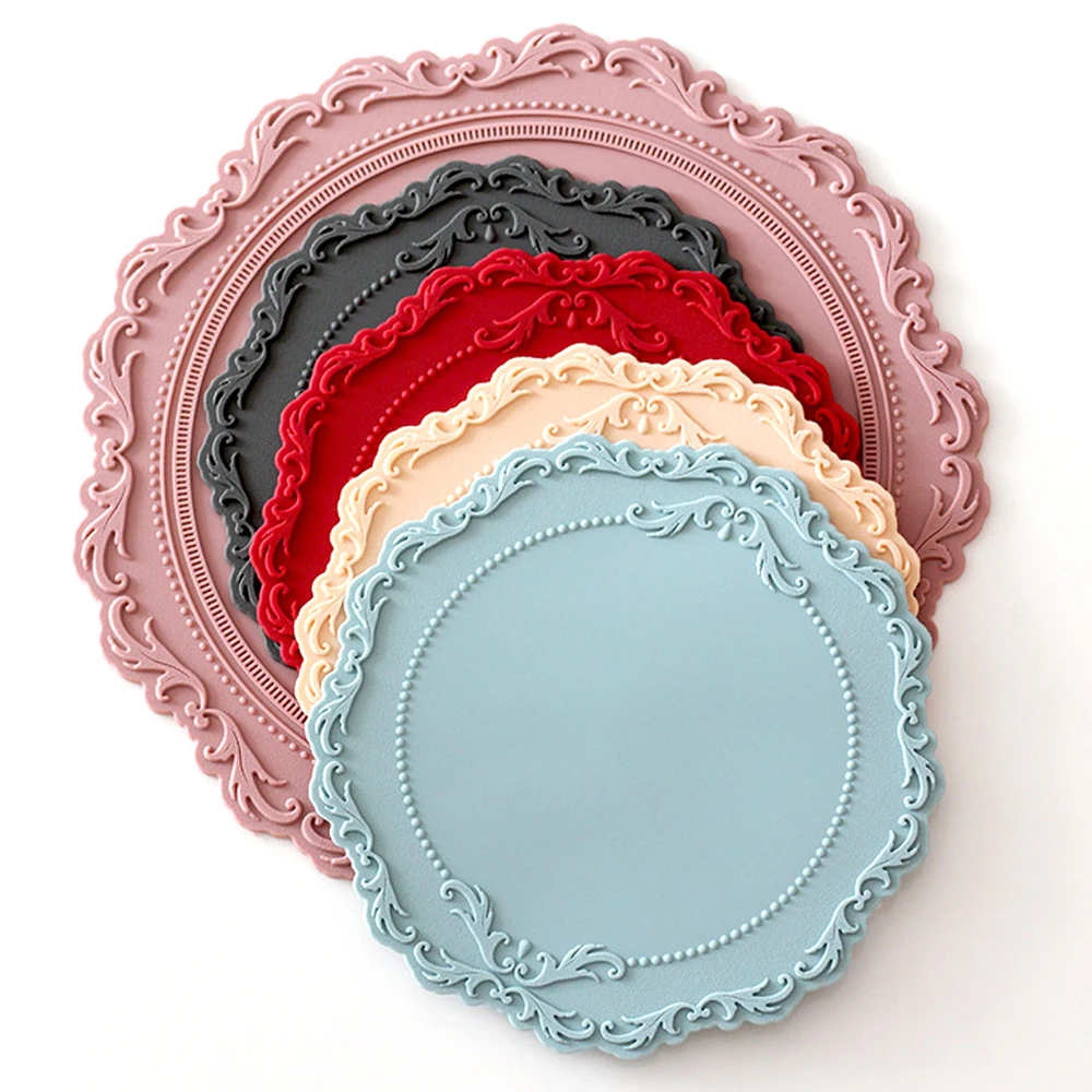 Mantel-Individual-de-silicona-para-cocina-salvamanteles-redondos ...