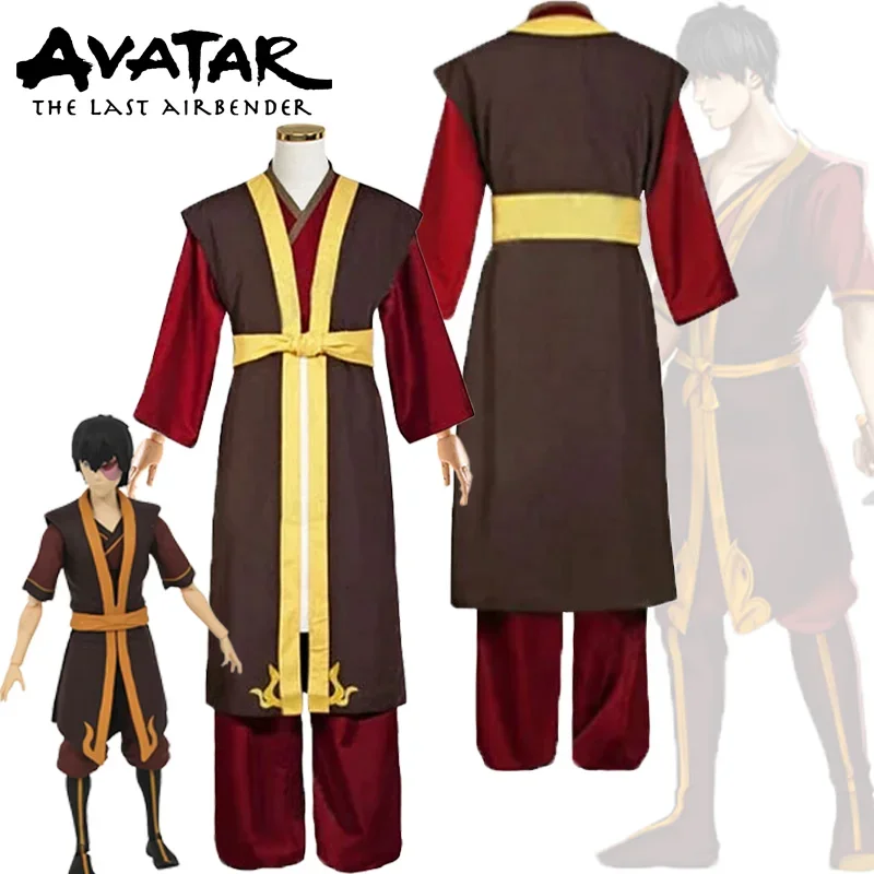 Avatar-The-Last-Airbender-Zuko-Cosplay-Costume-Top-Pants-Uniform-Suit ...