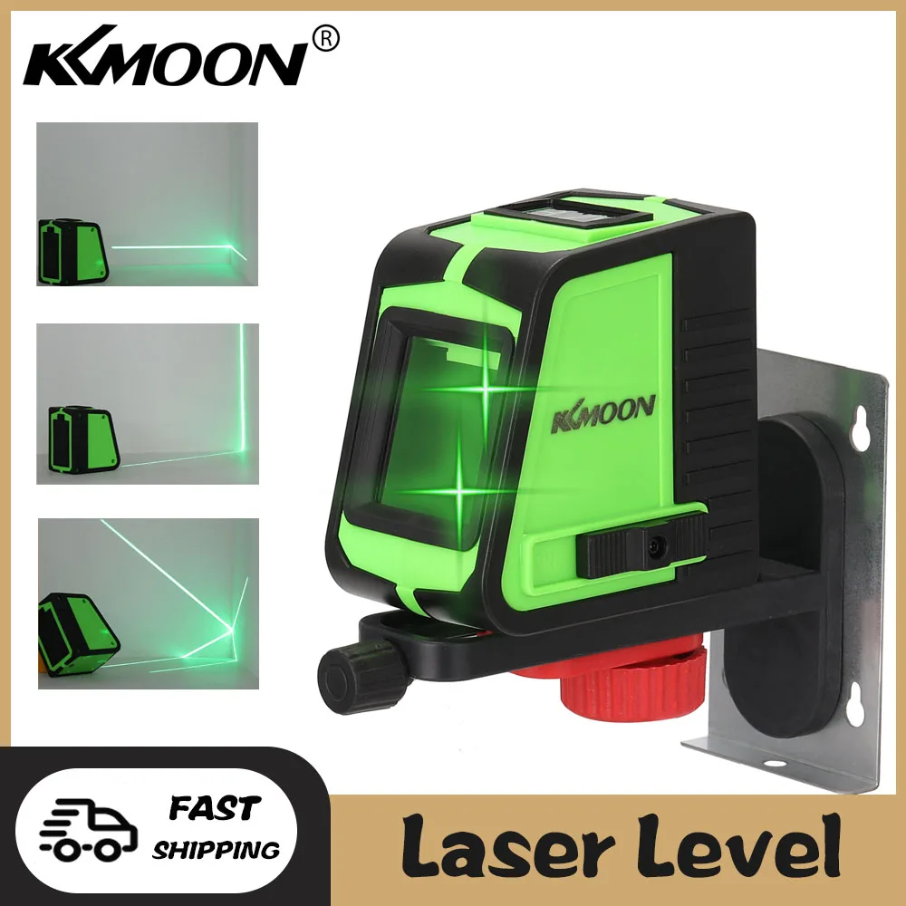 Kkmoon 2 Lines Laser Level Large Window Leveling Tool With Sound Alarm ...
