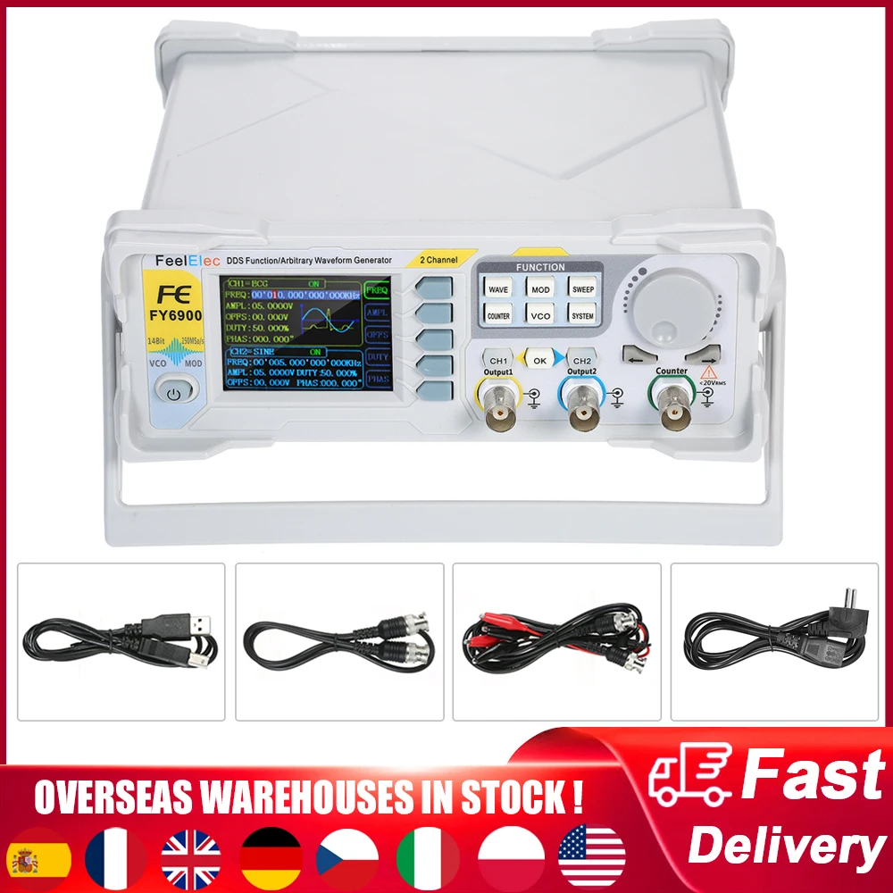 Digital-DDS-Signal-Generator-Dual-channel-300MSa-s-Signal-Arbitrary-Waveform-Generator-Pulse ...