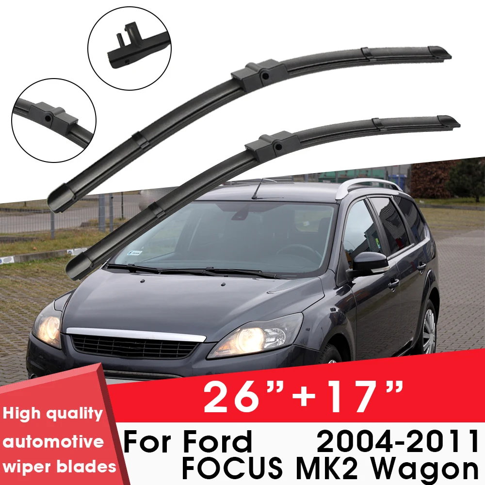 Car Wiper Blade Blades For Ford FOCUS MK2 Wagon 2004-2011 26"+ 17 ...