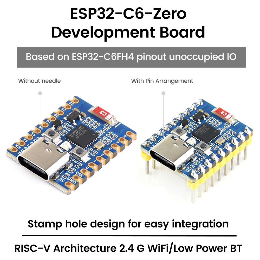 Esp32 C6 Zero Development Board Mini Wifi6 Bt Module Dual Mode Communication Board