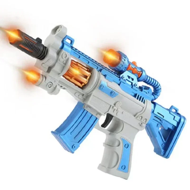 Electric-Sound-and-Light-Toy-Gun-LED-Non-firing-AK47-Pistol-Spinning ...