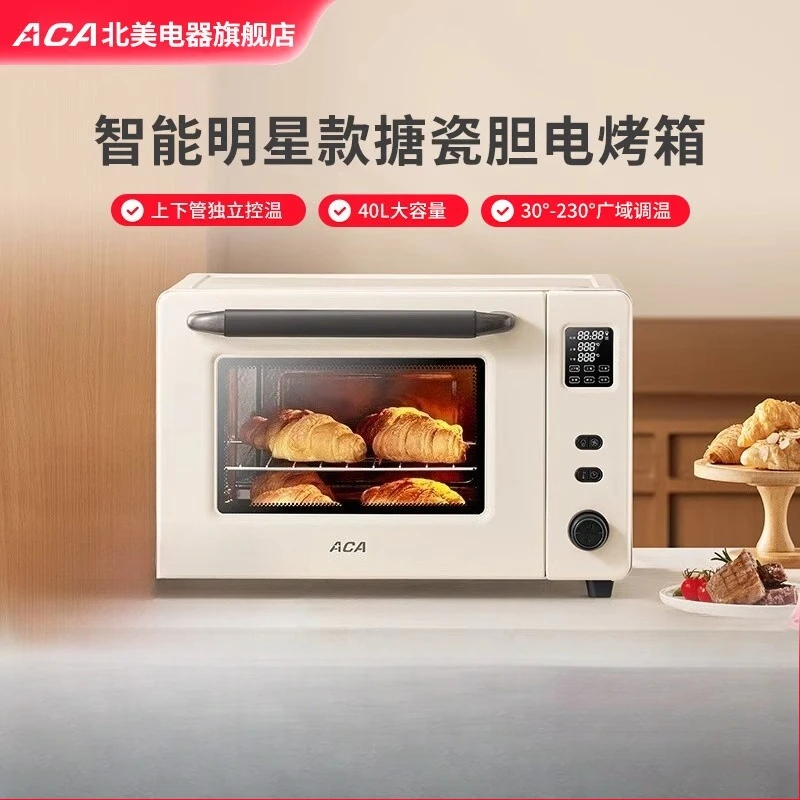 aca Electric Oven for Home Use - Compact Baking Multi-Function Enameled ...