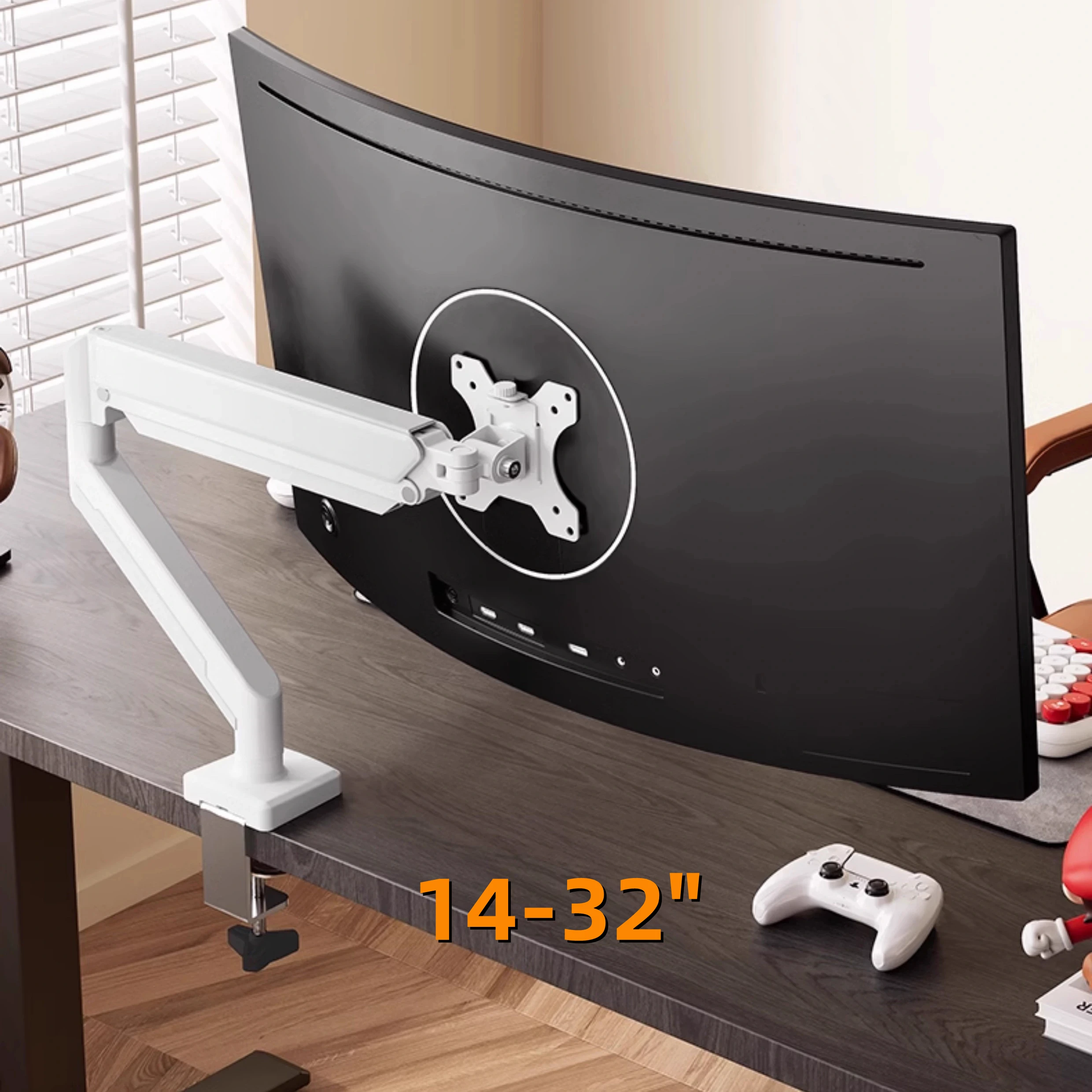 Soporte de montaje para monitor individual para pantallas de 14′′–32 ...