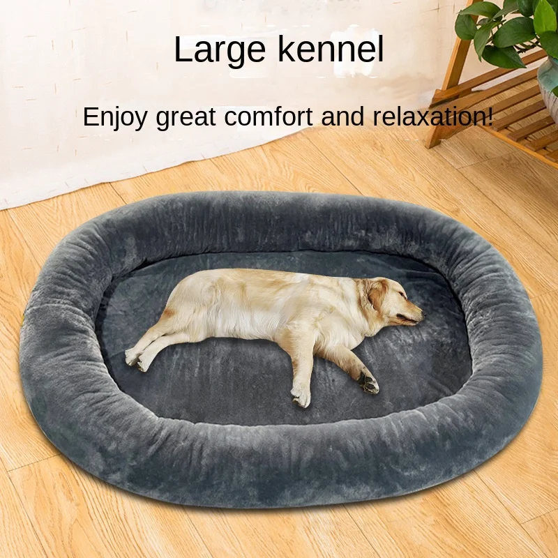 Pet-Large-Dog-Kennel-Dog-Bed-for-Humans-Large-Human-Short-Plush-Dog-Bed ...