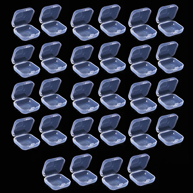 Small-Boxes-Rectangle-Clear-Plastic-Jewelry-Storage-Case-Container ...