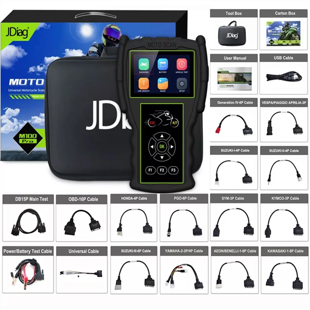 Original-JDiag-M100-Pro-Motorcycle-Diagnostic-Tool-M100-PRO-2in1-Motor ...